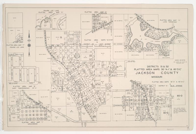 Districts No. 51 & 52 Maps and Platted Area Maps 50 A-I & 60 D-E ...